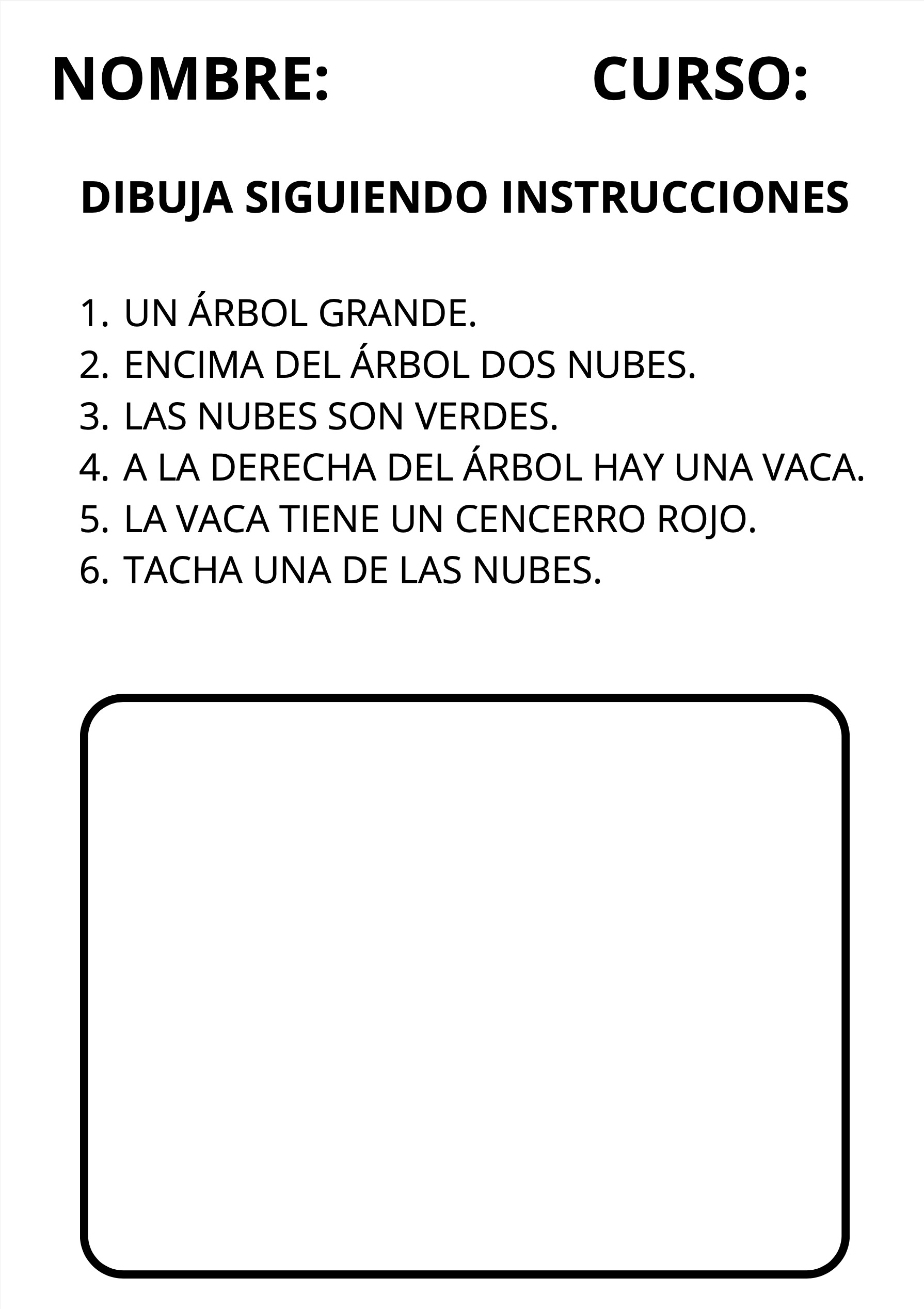 Colorear según instrucciones - Actiludis