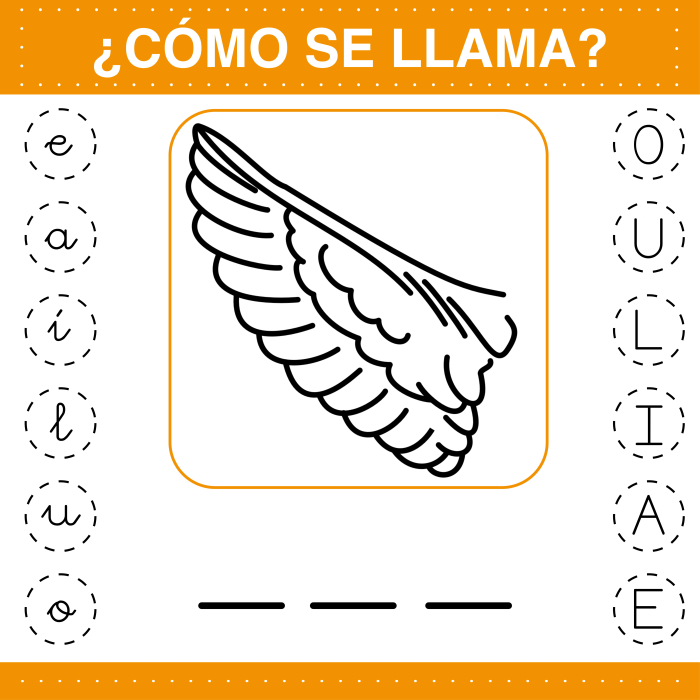 Formar palabras con la letra L - Actiludis