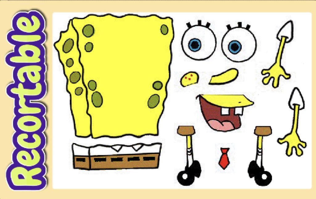 RECORTABLE-BOB-SPONJA - Actiludis
