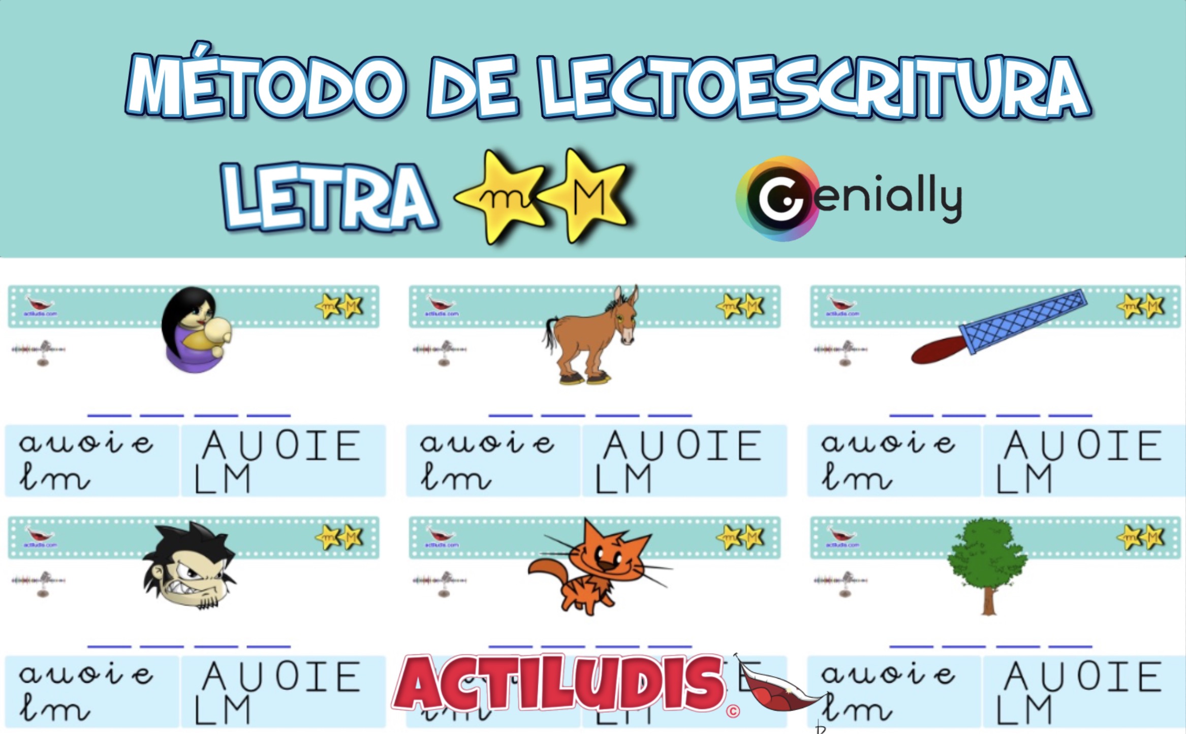 Genially letra "M" - Actiludis