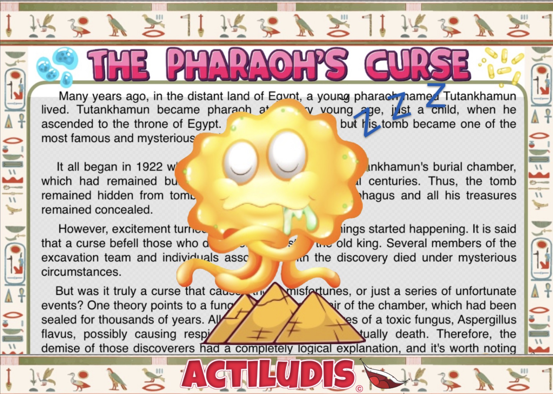 Lecturas cortas en inglés. «The Pharaoh´s curse» - Actiludis