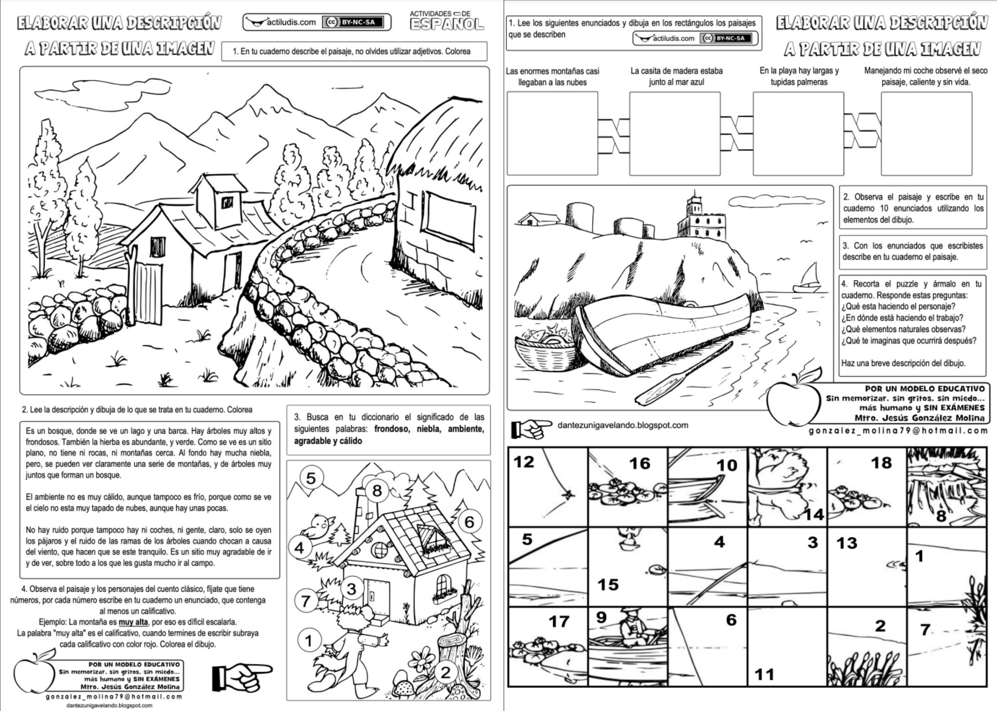 Describir paisajes a partir de una imagen - Actiludis