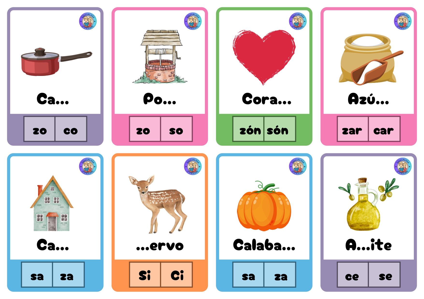 Llaveros sílabas. Dislexia. - Actiludis