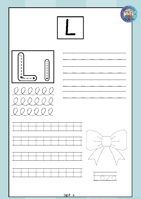 Actividades trazo. Las letras - Actiludis